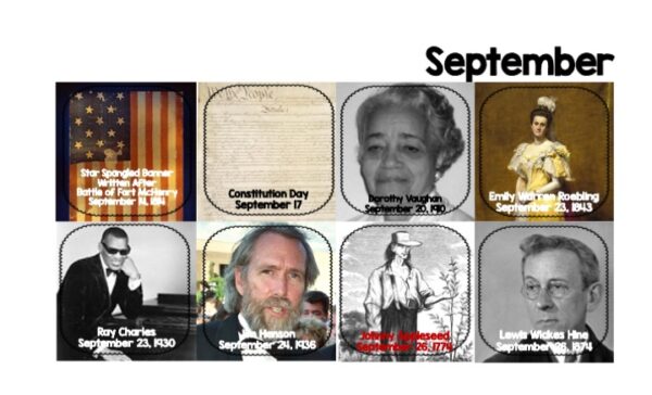 CLASSROOM DECOR History Themed Classroom Calendar - September ...