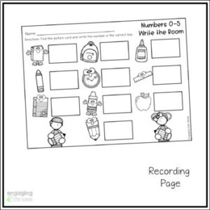 Numbers 0-5 Write the Room | Made By Teachers