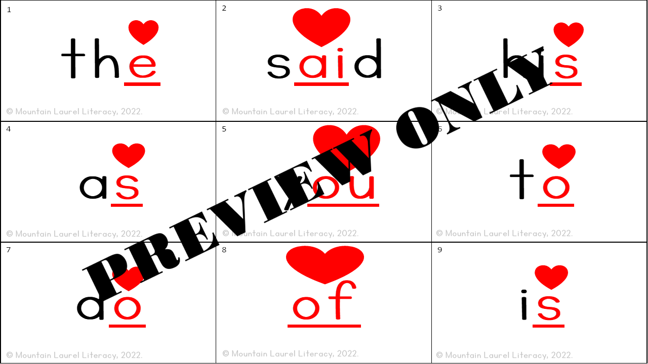 Heart Words High Frequency Flash Cards First Grade | Made By Teachers