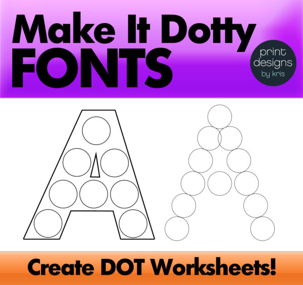 Dot Marker Font - Make it Dotty Fonts - Dot a Letter Font | Made By ...