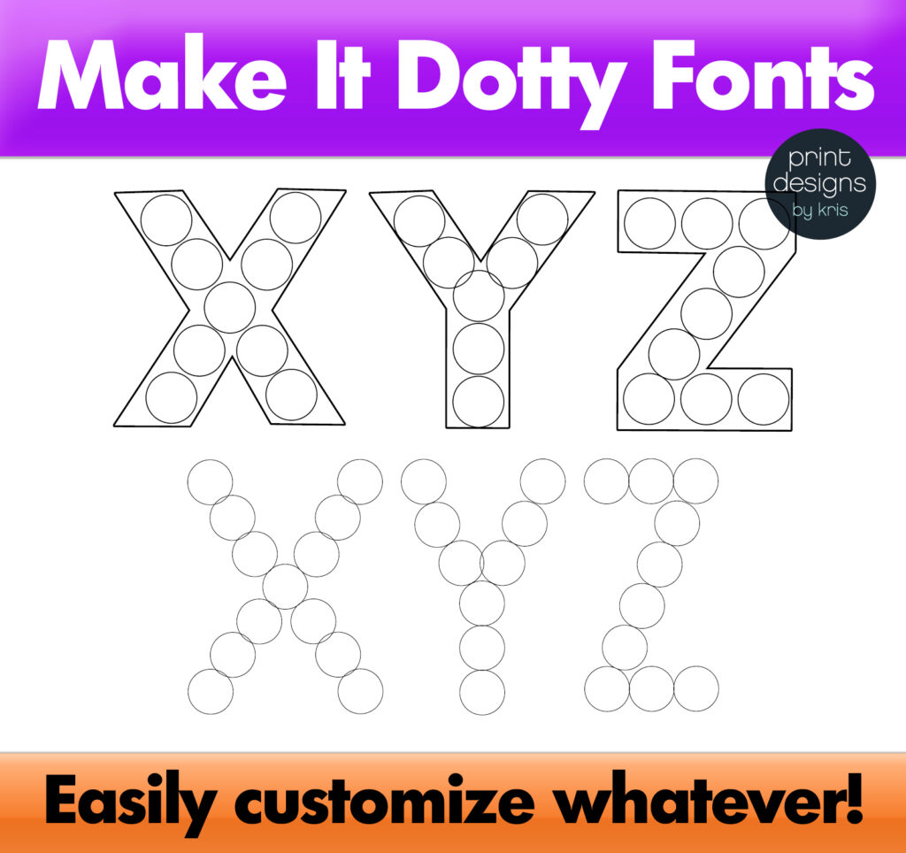 Dot Marker Font - Make it Dotty Fonts - Dot a Letter Font | Made By ...