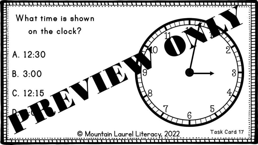 Telling Time and Ordered Pairs Task Cards Grade 3 EDITABLE Option ...