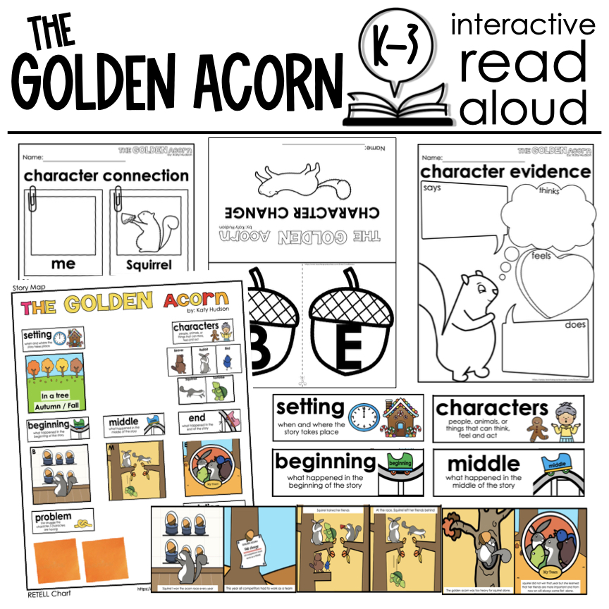 The Golden Acorn Interactive Read Aloud Activities | Fall Read Aloud ...