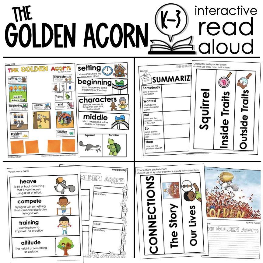 The Golden Acorn Interactive Read Aloud Activities | Fall Read Aloud ...