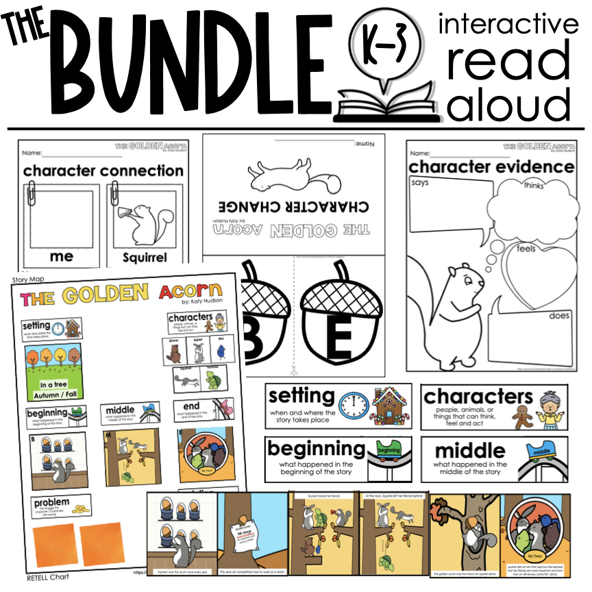 Katy Hudson BUNDLE Interactive Read Aloud Sequencing Craft | RETELL ...