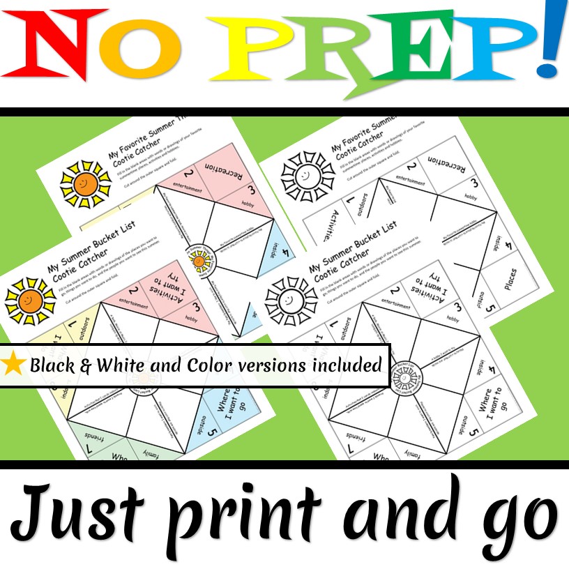 Seasonal Bucket List Cootie Catcher Bundle! | Made By Teachers