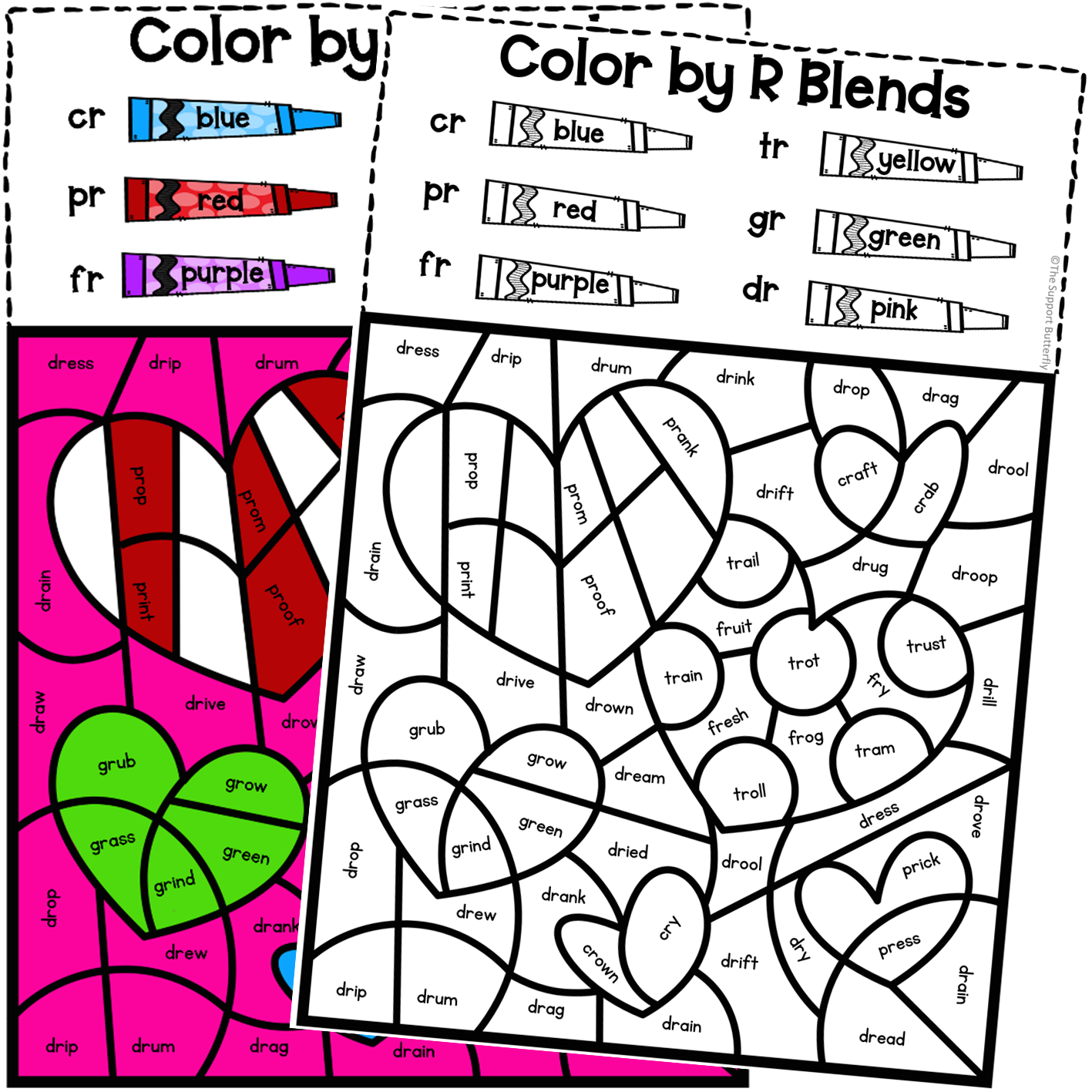 Valentine's Day Activities R Blends | Made By Teachers