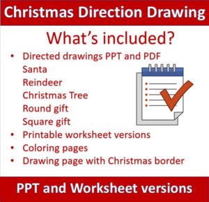 Christmas Directed Drawing Instructions. Santa, Reindeer etc. Inc ...