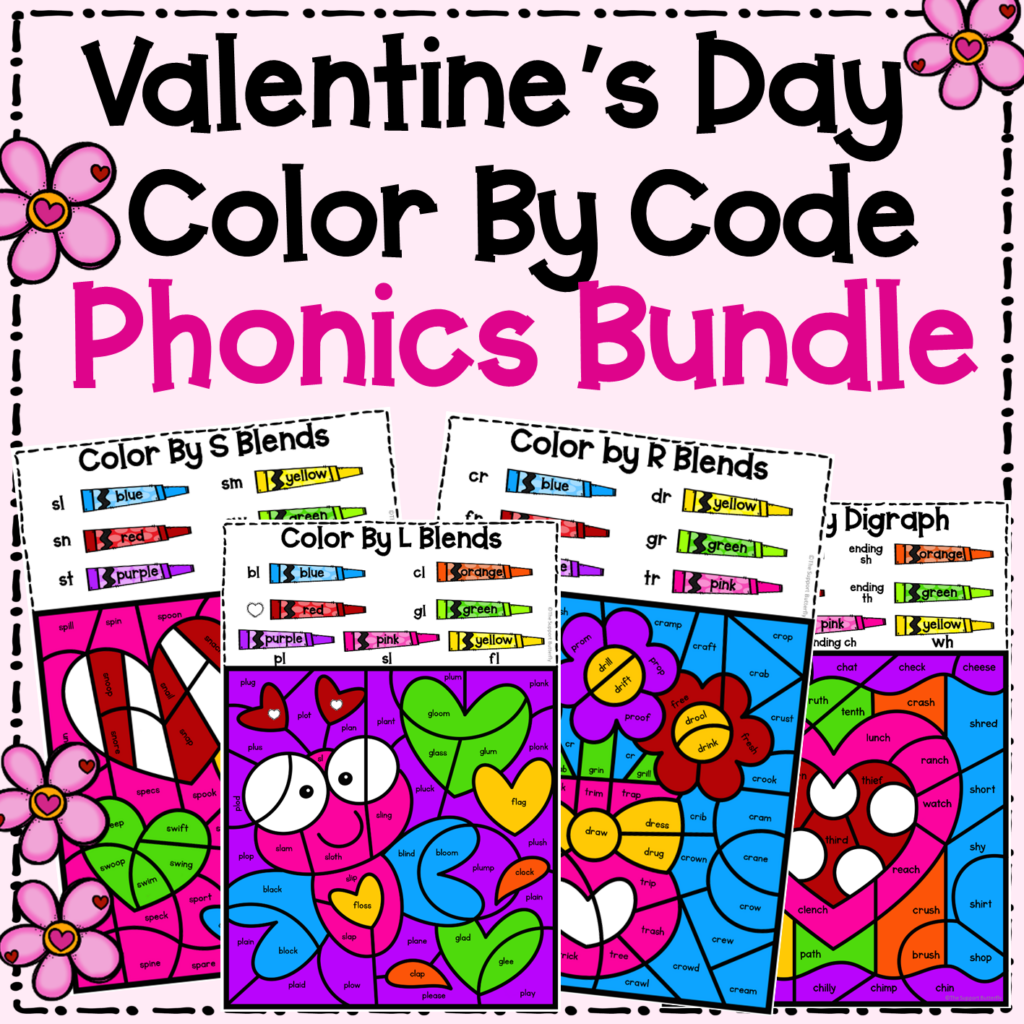 Valentine's Day Phonic Activities Bundle | Made By Teachers