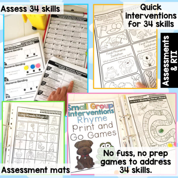 Phonological & Phonemic Awareness Assessment + Intervention Activities ...