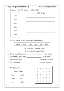 i Ready Vocabulary Grade 1 worksheets | Made By Teachers