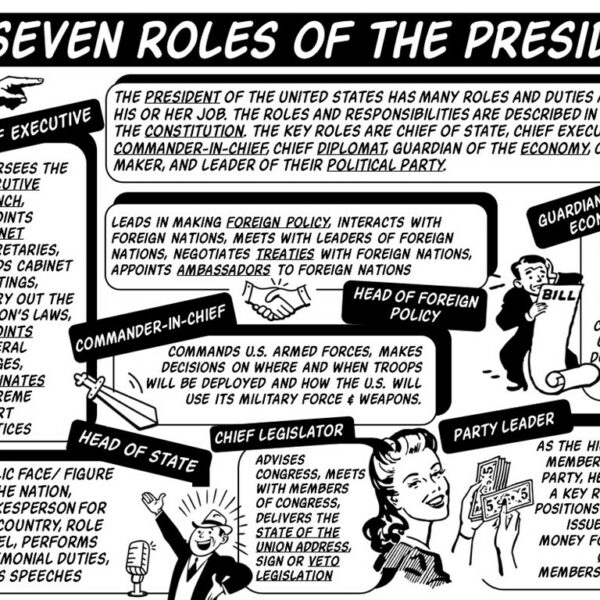 Roles of the President Infographic and Hexagonal Thinking Graphic ...
