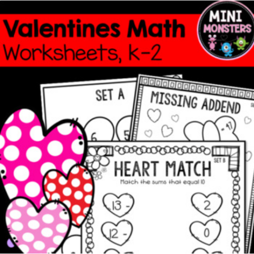 Valentines Day Math Worksheets | Made By Teachers