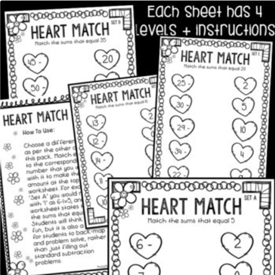 Valentines Day Math Worksheets | Made By Teachers