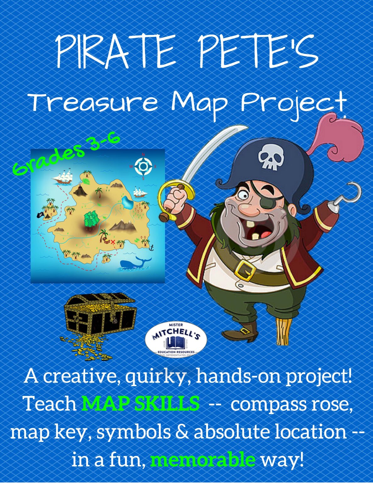 Teach Map Skills with Pirate Pete's Treasure Map Project | Made By Teachers