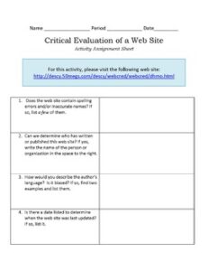 Evaluating Sources for Credibility Lesson Plan with PowerPoint and ...