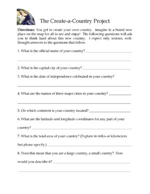 The Create-a-Country Geography Skills Project | Made By Teachers