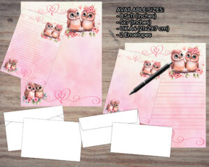 Animals Theme Stationary Set Bundle, Printable Cute Stationary Kits ...