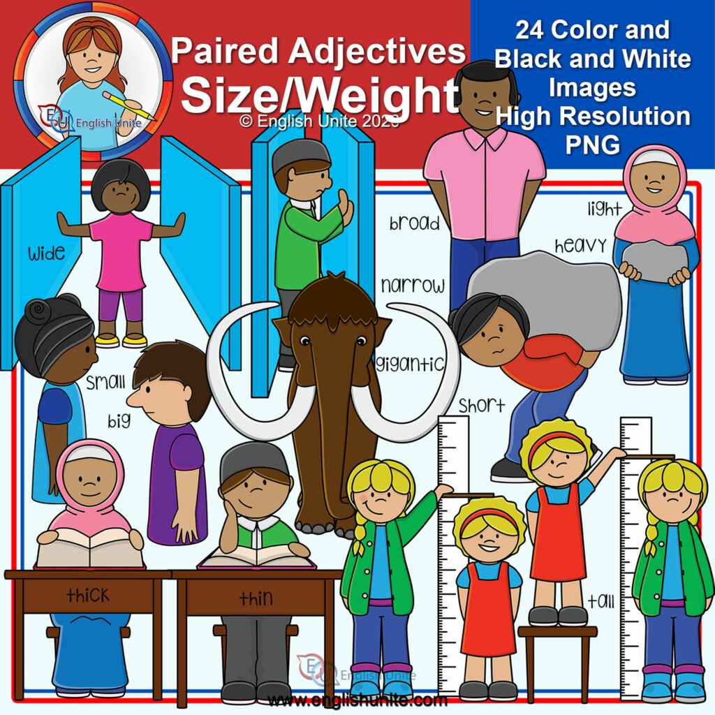 Clip Art - Paired Adjectives Bundle | Made By Teachers