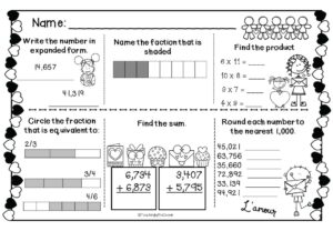 3rd Grade Math Morning Work - Valentine's Day | Made By Teachers