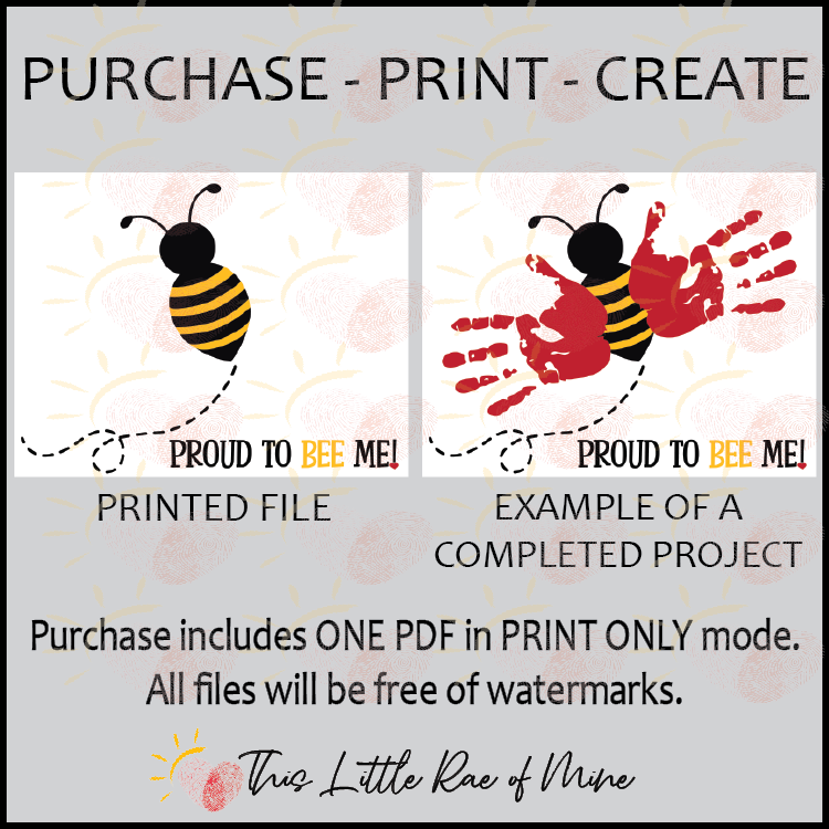 Proud to be me - bee - Love - kindness - friendship - printable ...