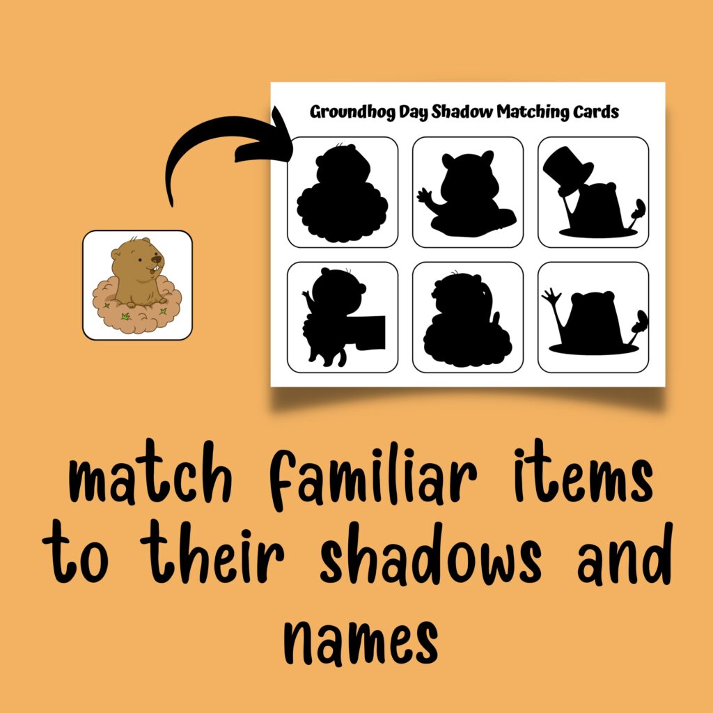 Groundhog Day Shadow Matching Cards | Preschool and Kindergarten ...