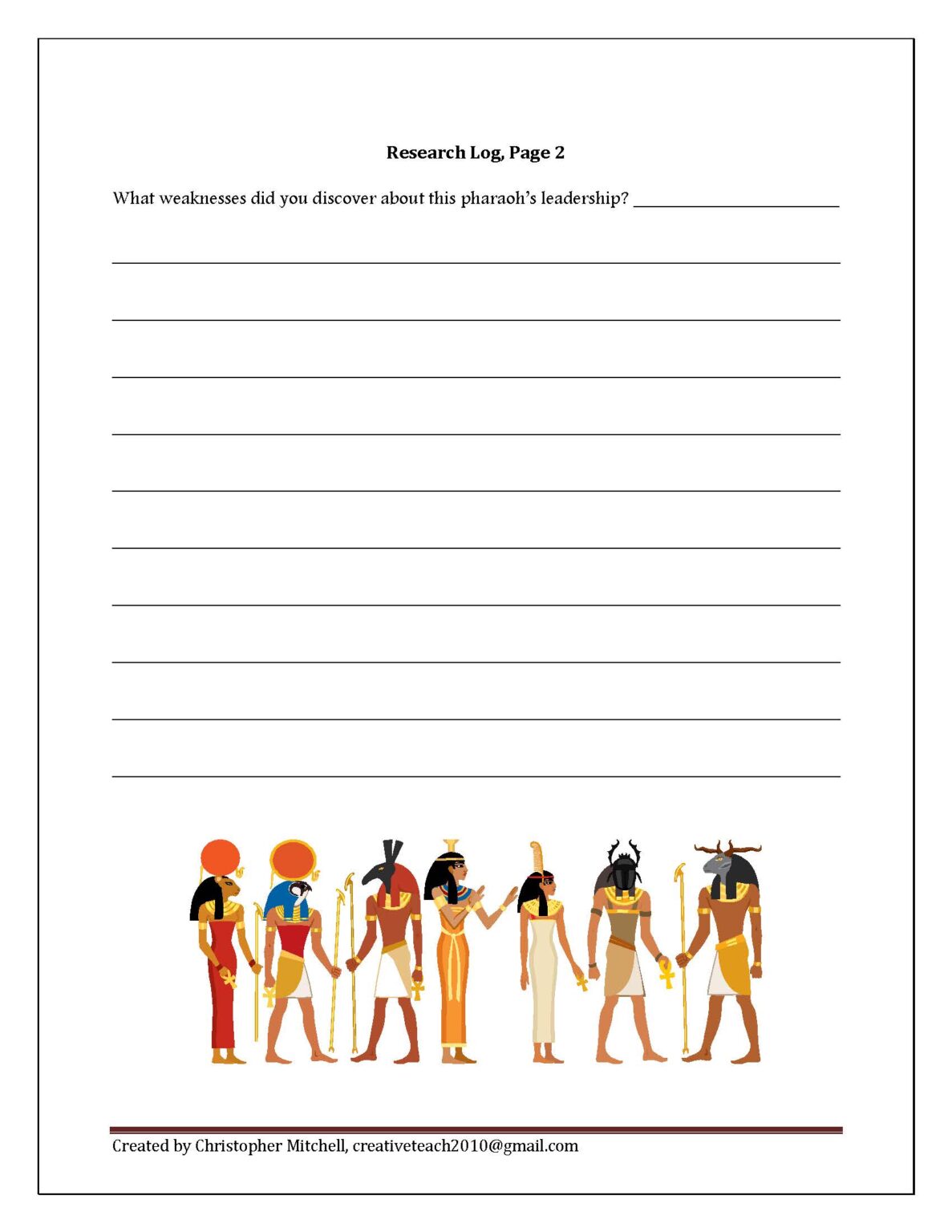 Ancient Egypt Pharaohs Role-Playing Research Project | Made By Teachers