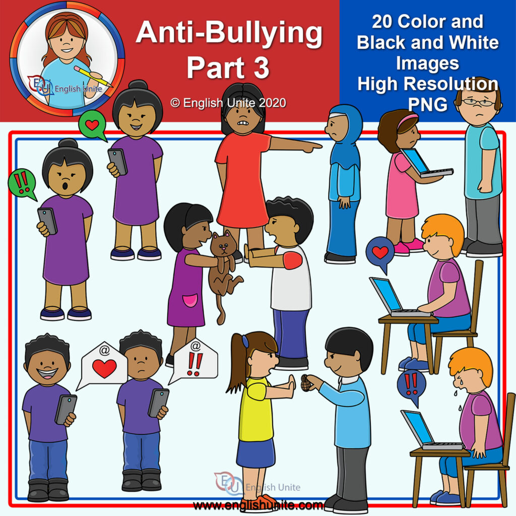 Clip Art - Anti-Bully Part 3 (Cyber/Allergy) | Made By Teachers