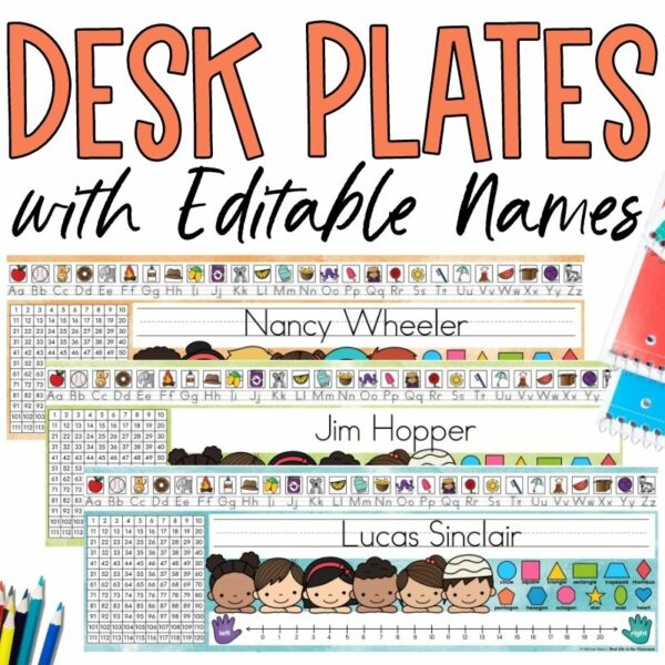 Editable Desk Name Tags - Printable | Made By Teachers