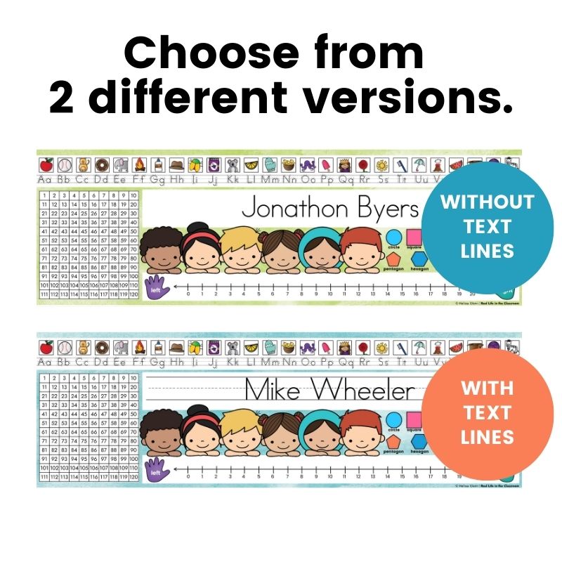 Editable Desk Name Tags - Printable | Made By Teachers