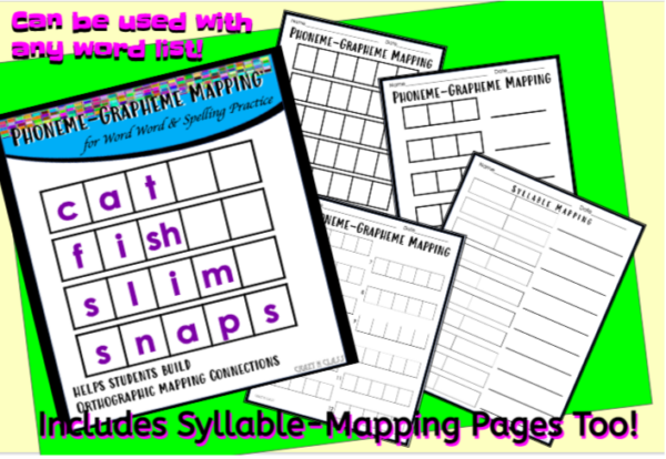 Phoneme-Grapheme and Syllable Mapping - Helps student build brain ...