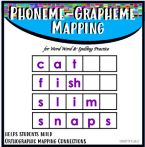 Phoneme-Grapheme and Syllable Mapping - Helps student build brain ...
