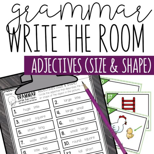 Adjectives for Size and Shape Activity for Grammar | Made By Teachers