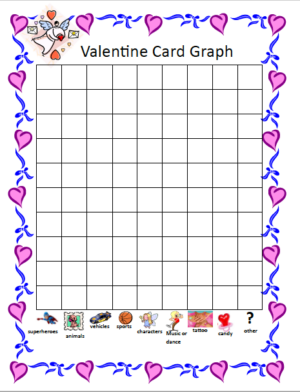 Valentine Card Graph and Scrapbook - a fun way to get math in on ...