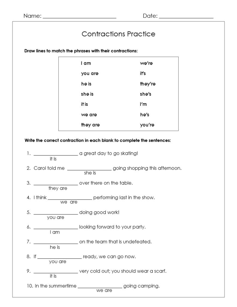 66 Contractions! - 31 worksheet pages - Scaffolded - Grades 3-4-5 ...