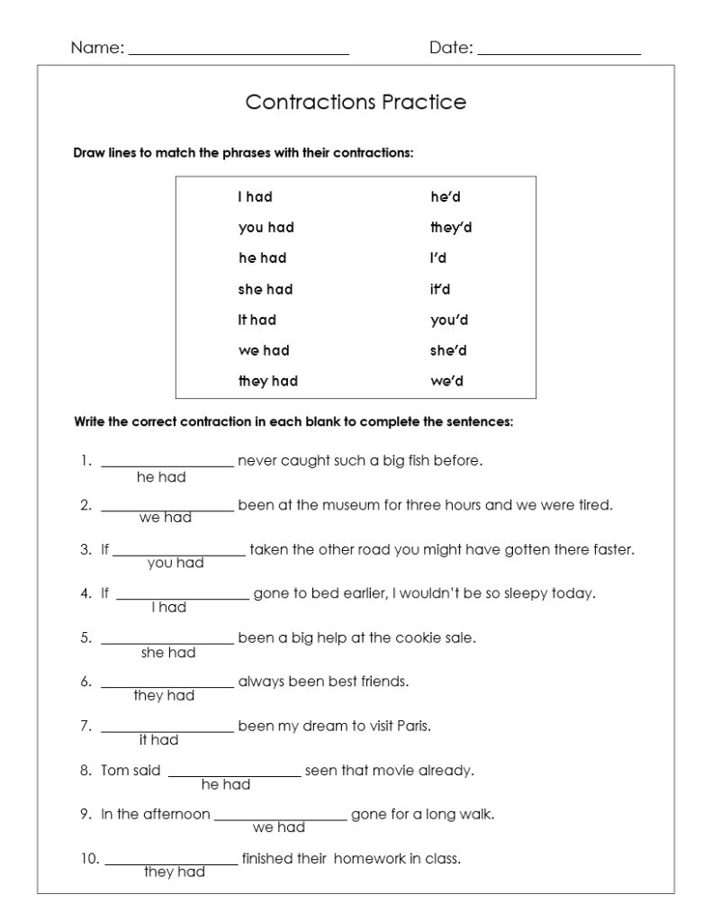 66 Contractions! - 31 worksheet pages - Scaffolded - Grades 3-4-5 ...