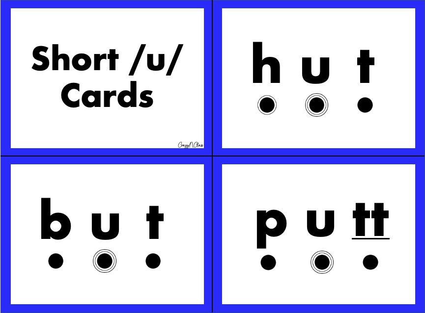 Continuous Blending Practice Cards for Short Vowels (3 Sounds/CVC ...