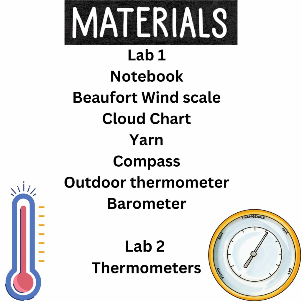 Weather Tracking Journal and two mini labs Middle School Science ...