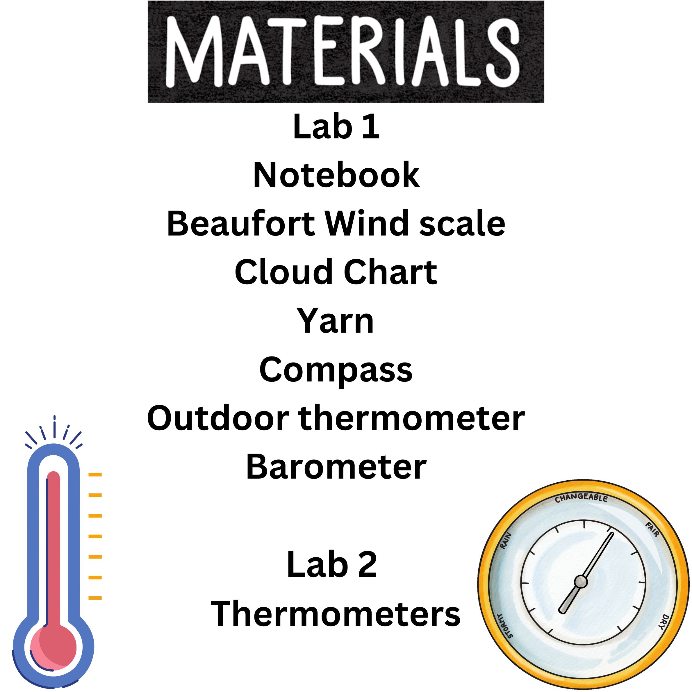 Weather Tracking Journal and two mini labs Middle School Science ...
