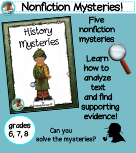 History Mysteries: Nonfiction Reading Comprehension and Finding ...