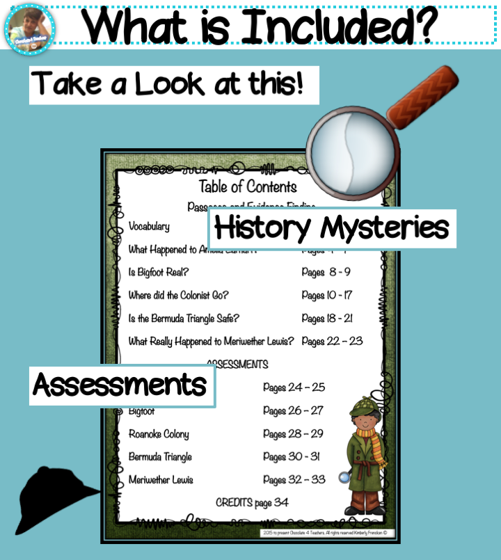 History Mysteries: Nonfiction Reading Comprehension and Finding ...