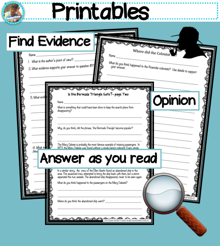 History Mysteries: Nonfiction Reading Comprehension and Finding ...