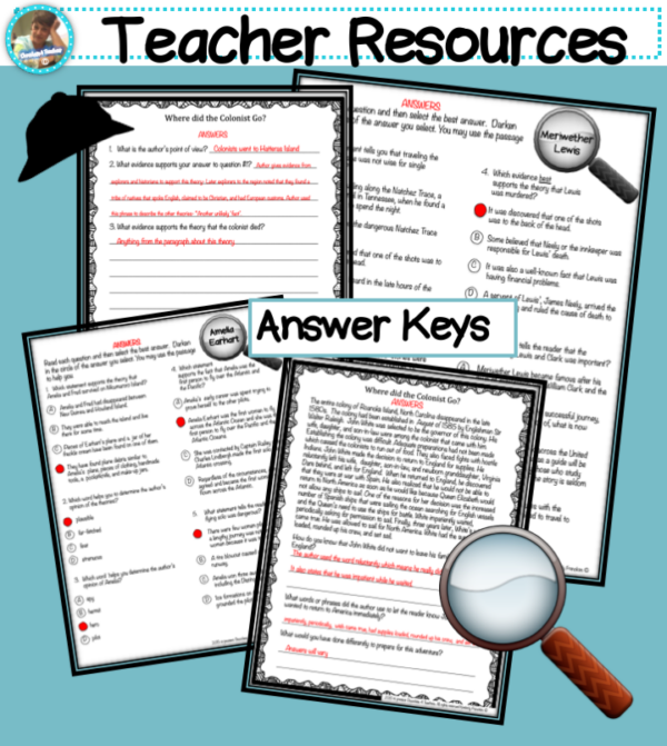 History Mysteries: Nonfiction Reading Comprehension and Finding ...