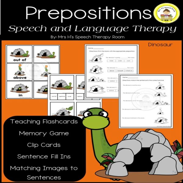 Prepositions and Positional Concepts Dinosaur Themed | Made By Teachers