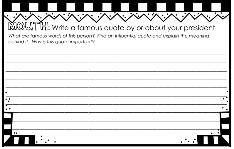 Presidents Day Research Project | Made By Teachers