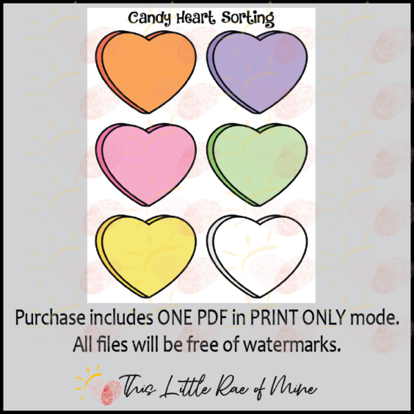 Valentine's Day Activity - Color - sorting - patterns - matching game ...