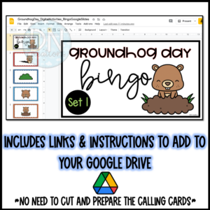 Groundhog Day Bingo Game l Groundhog Day Digital Activity | Made By ...