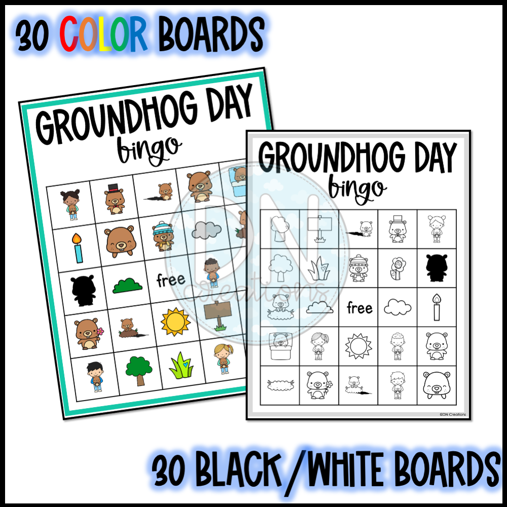 Groundhog Day Bingo Game l Groundhog Day Digital Activity | Made By ...