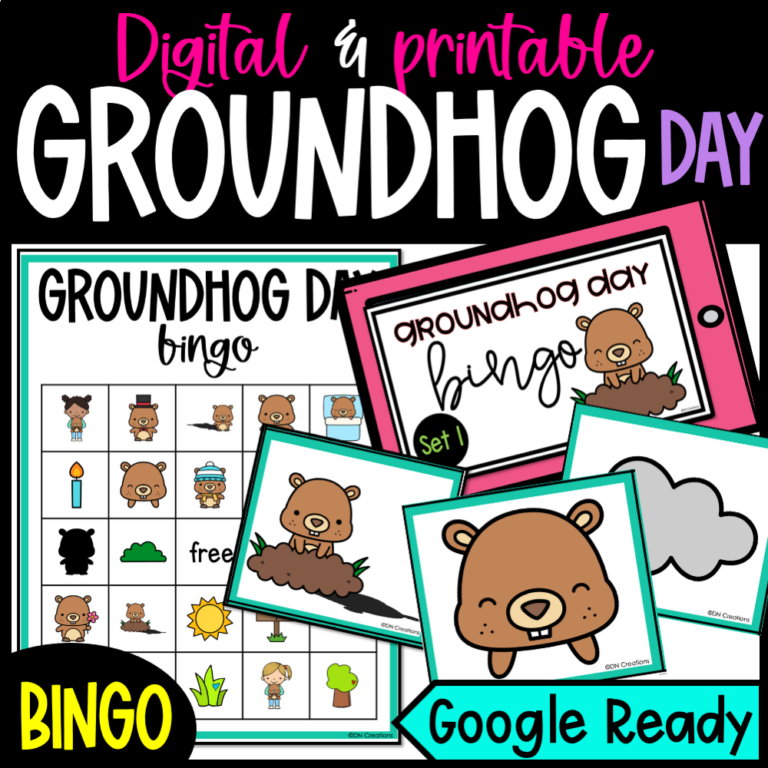 Groundhog Day Bingo Game l Groundhog Day Digital Activity | Made By ...