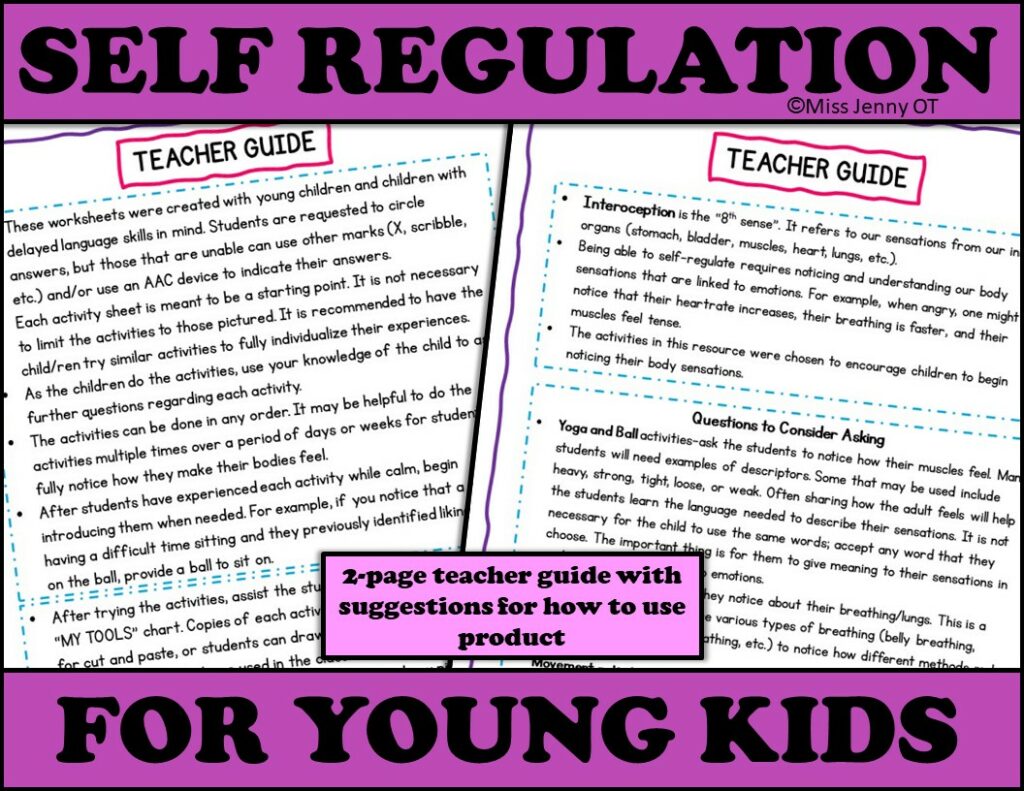 Self Regulation Strategies and Sensory Diet for Young Kids | Made By ...
